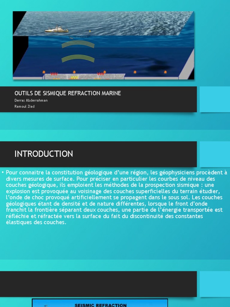 Sismique Refraction Marine | PDF | Prospection sismique | Réfraction