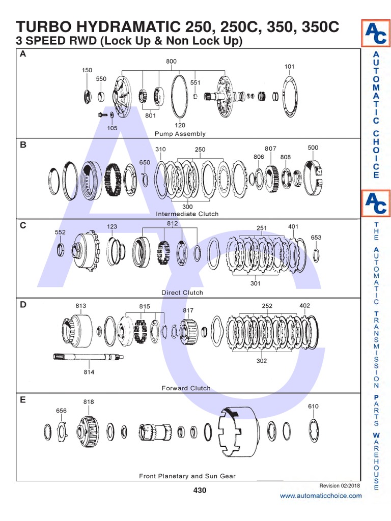 TH 350 | PDF | Clutch | Machines