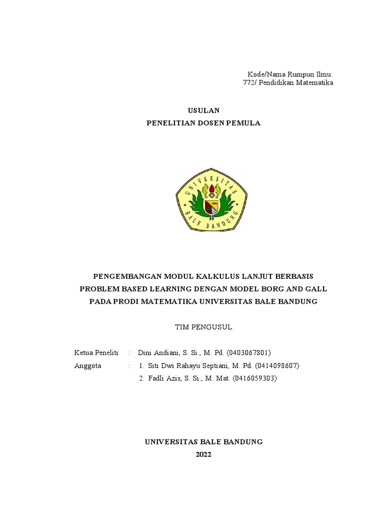 Proposal PDP 2022 Dini Andiani | PDF