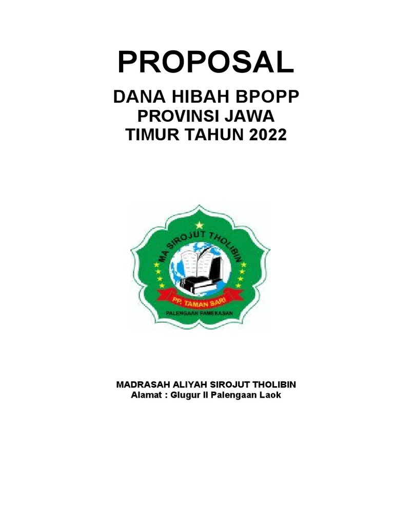 Proposal Dana Hibah BPOPP 2022 | PDF