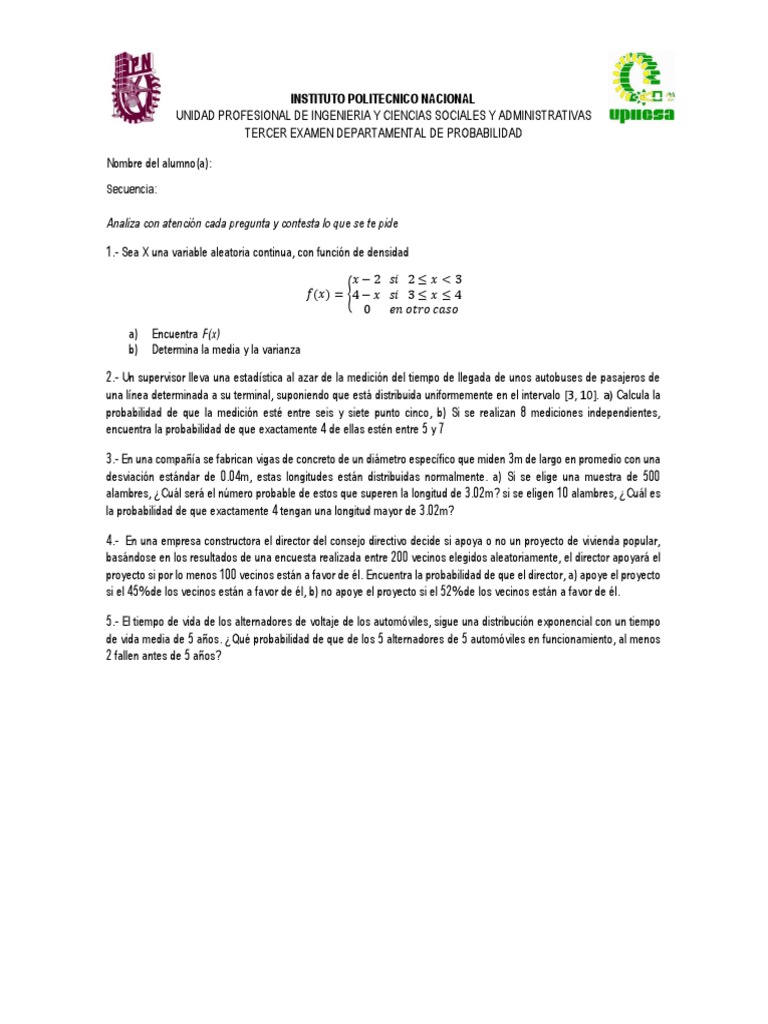 Prob.1 IPN Tercer Examen Departamental | PDF