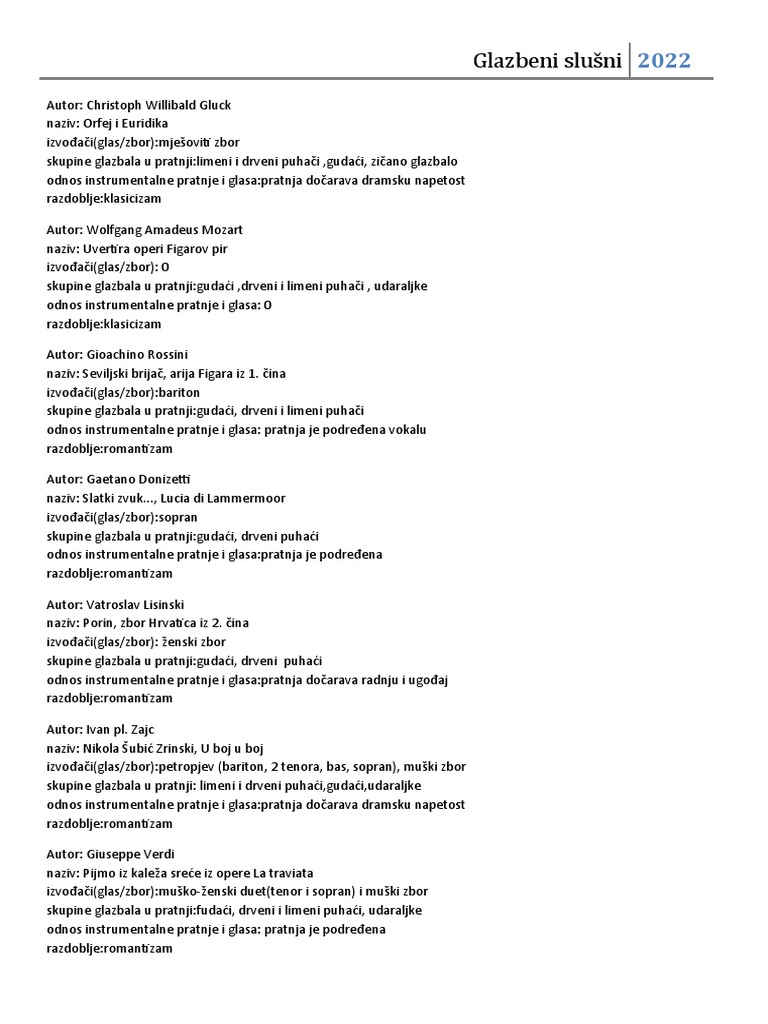 Glazbeni Slušni-5.mj | PDF