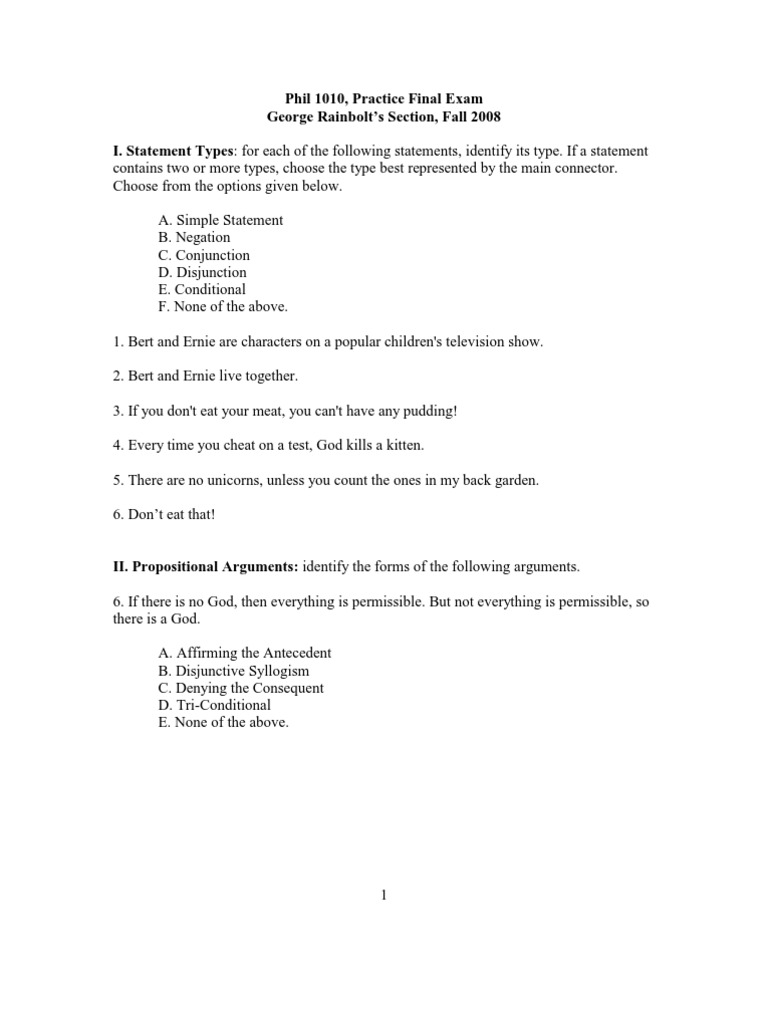 Exam Practice | PDF | Homosexuality | Argument