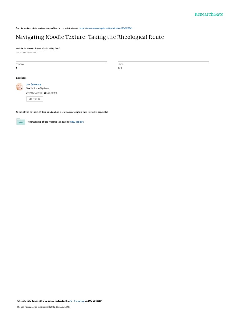 Noodle Quality Testing | PDF | Fracture | Spaghetti