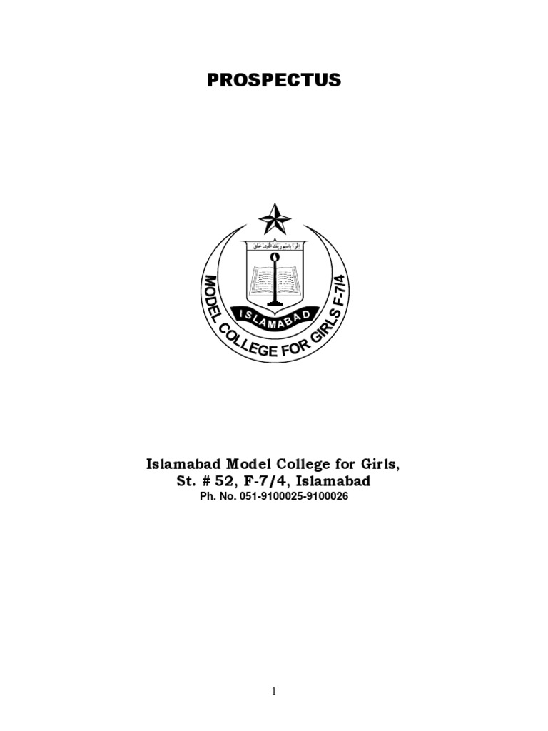 Prospectus IMCG PG F-7-4 ST 52 2022-23 | PDF | Test (Assessment ...