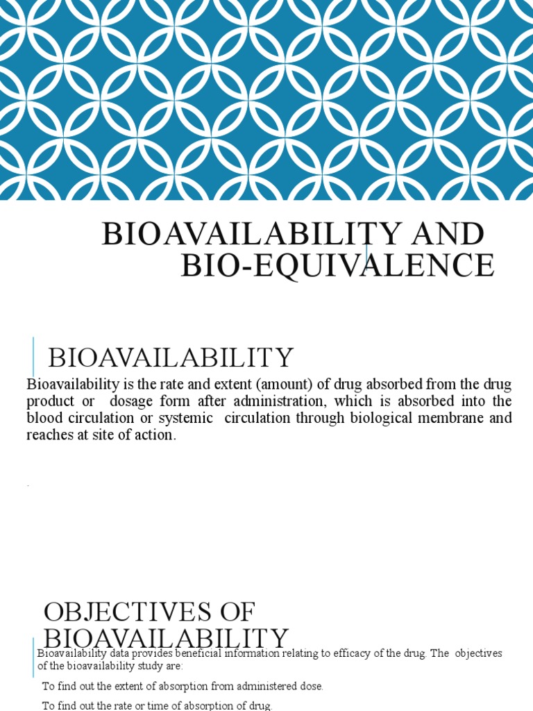 Bioavailability | Download Free PDF | Bioavailability | Solubility