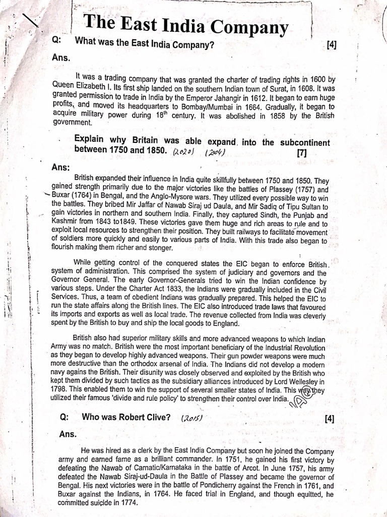 EIC Notes | PDF