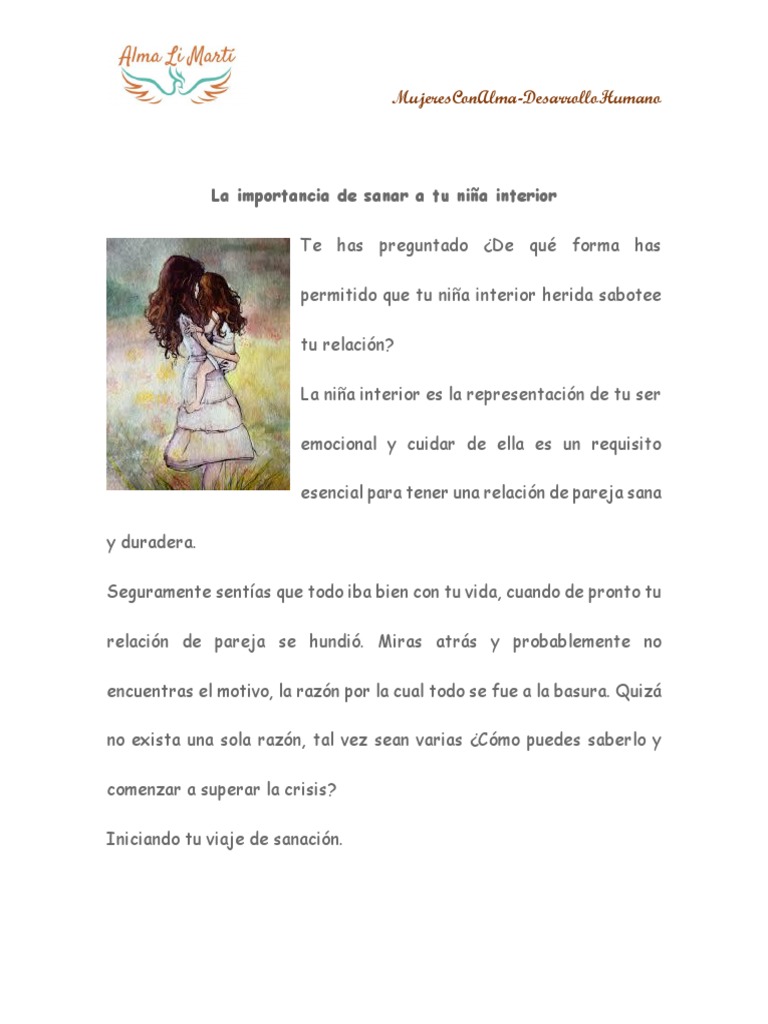 La Importancia de Sanar A Tu Niña Interior | PDF | Amor | Las emociones