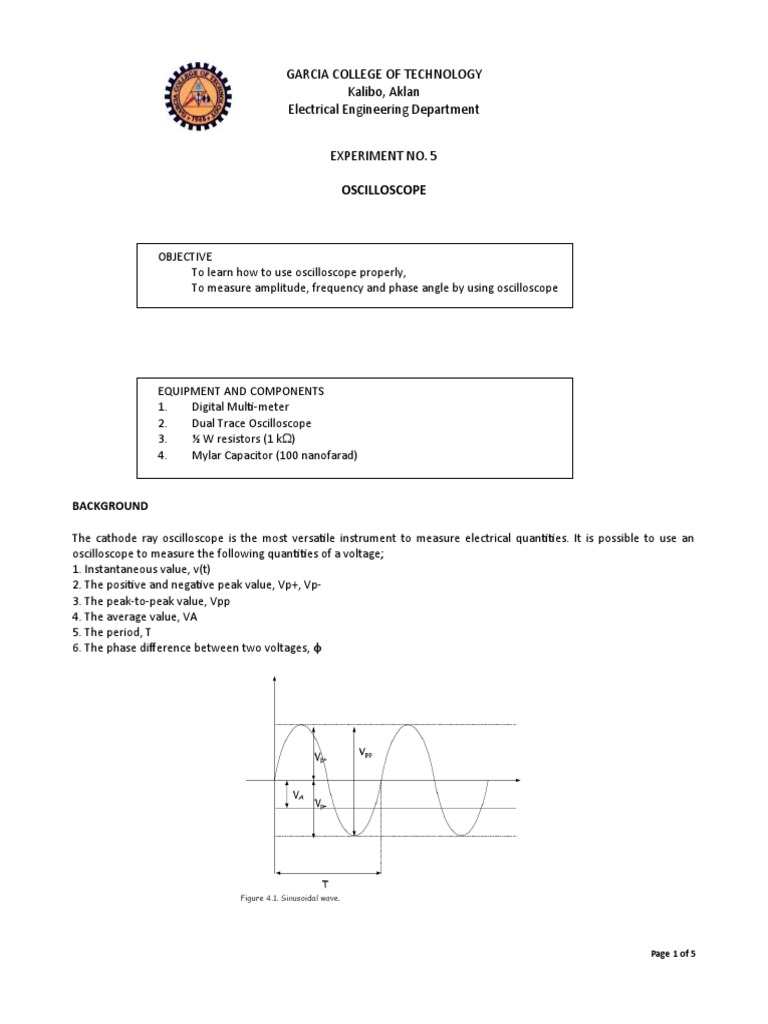 Lab 1 | PDF | Amplitude | Computer Engineering