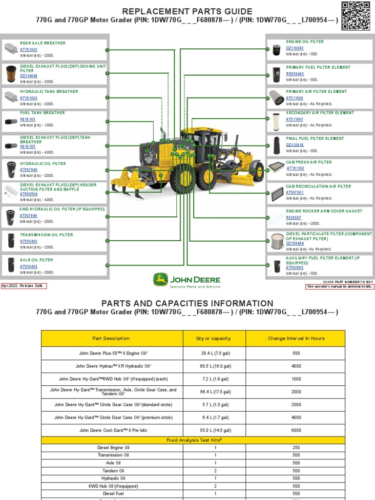 770G and 770GP PIN 1DW770G F680878 PIN 1DW770G L700954 Replacement ...