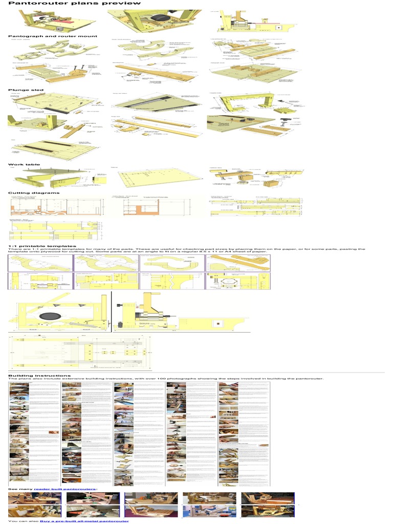 Pantograph and Router Mount: Reader Built Pantorouters | PDF