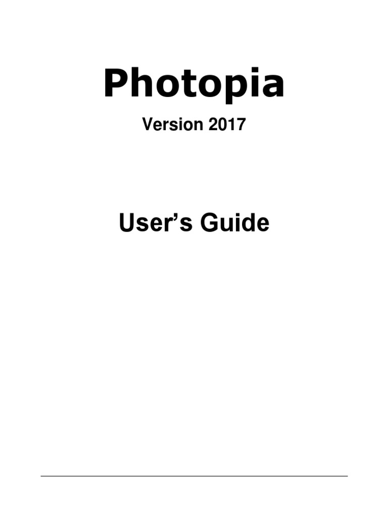 Photopia User's Guide | PDF | Library (Computing) | Computer File