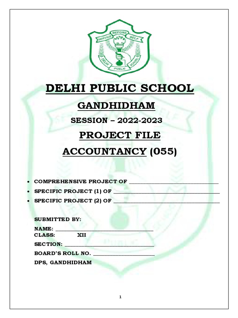 Project File Xii Accountancy | PDF | Business