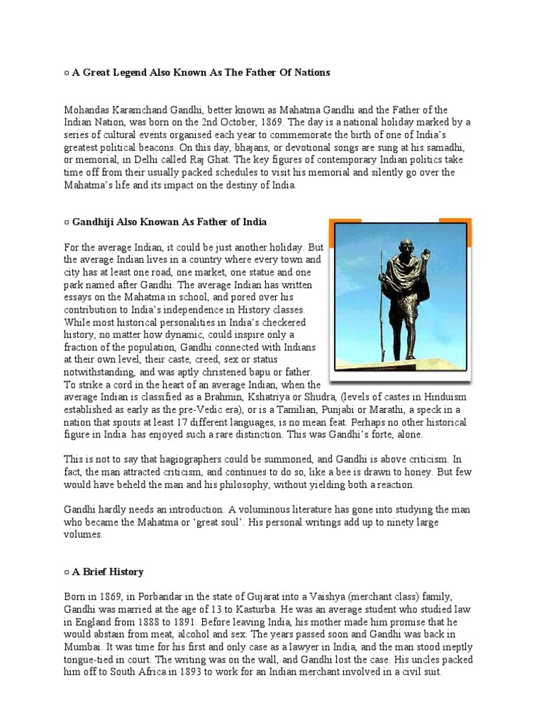 A Great Legend Also Known As The Father of Nations 12345678 | Mahatma ...