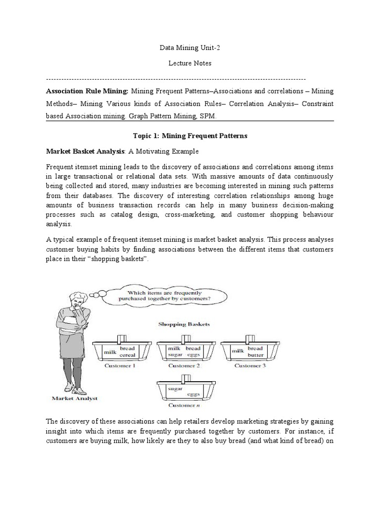 Data Mining Unit 2 1 Pdf