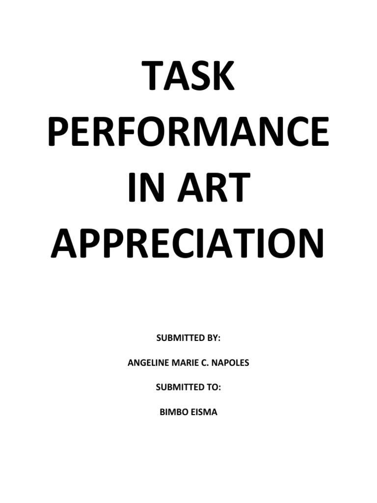 Task Performance in Art Appreciation | PDF | Leonardo Da Vinci | Paintings