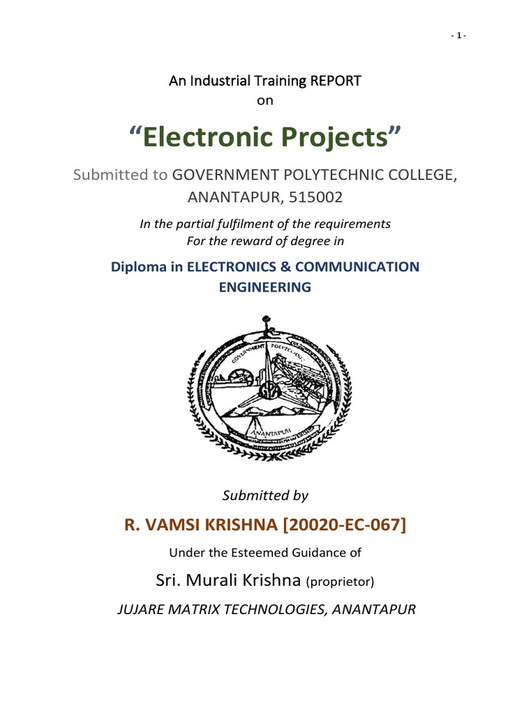 Arduino Project Report: Building Electronic Devices for Daily Life | PDF | Arduino | Automation