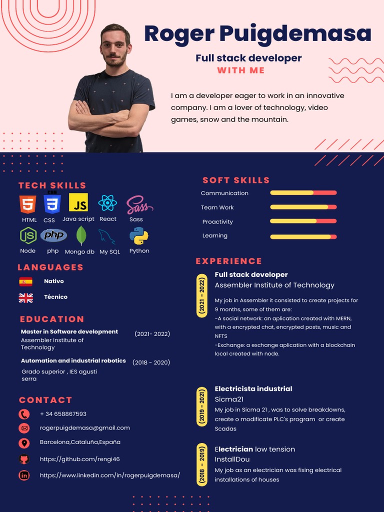 CVRogerI | PDF | Information Technology Management | Computer Engineering