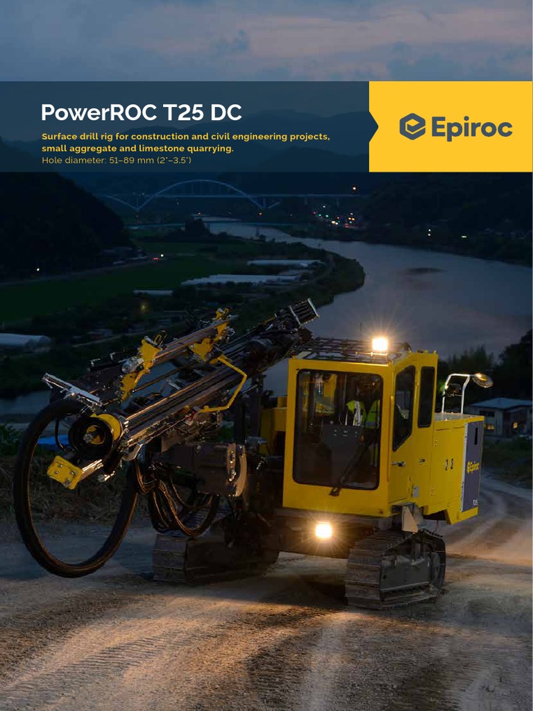 Powerroc T25 DC | PDF | Drill | Diesel Engine
