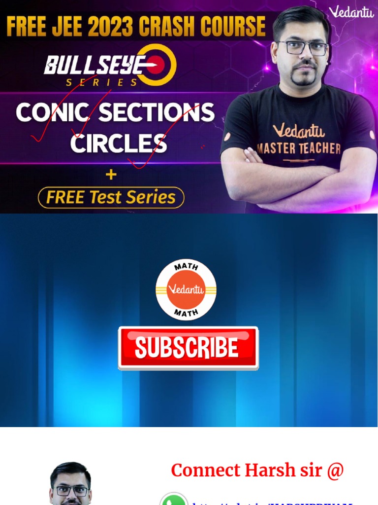 JEE Math Concepts: Circles & Geometry | PDF | Circle | Tangent