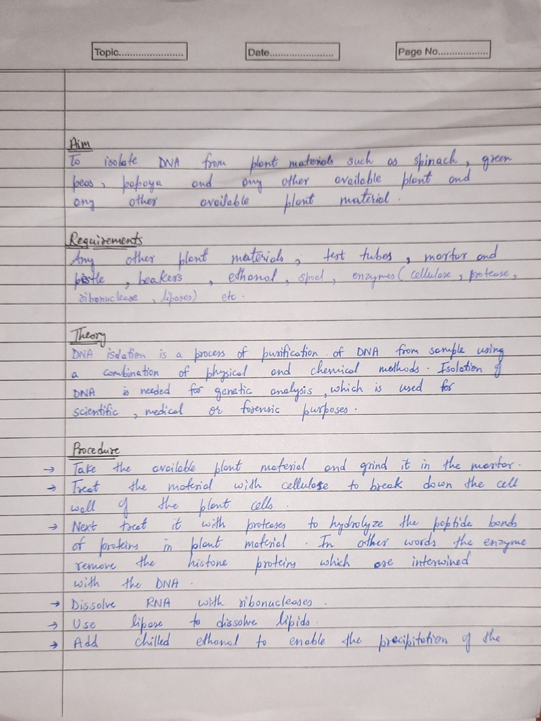 Biology Practical File Class 12 2022 23 | PDF