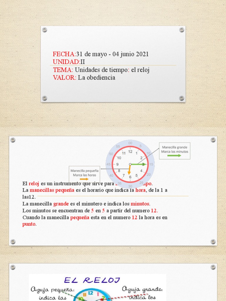 Geometria - El Reloj | PDF