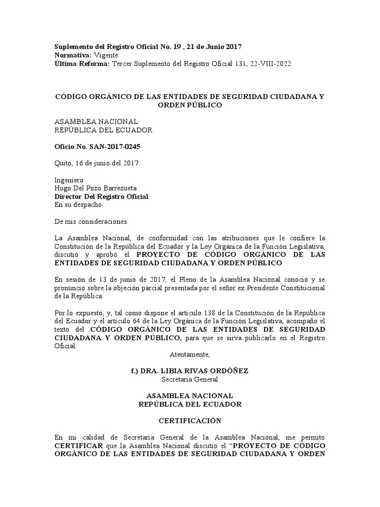 Coes Cop | PDF | Policía | Debido al proceso