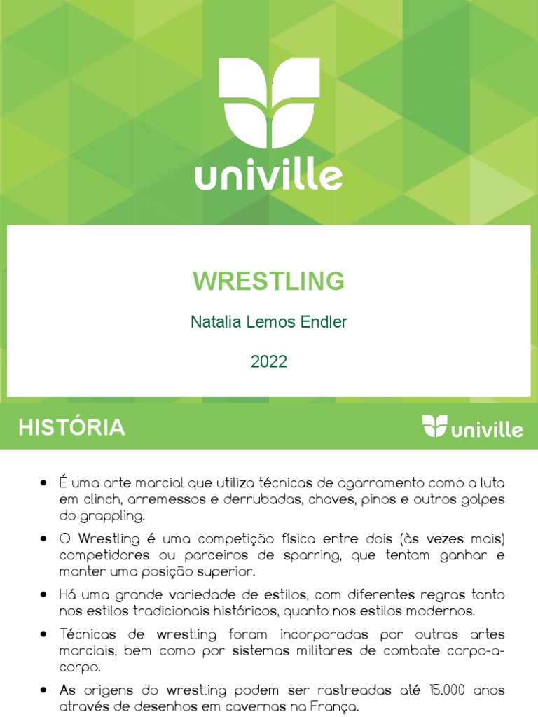 Wrestling | PDF | Esportes individuais | Entretenimento