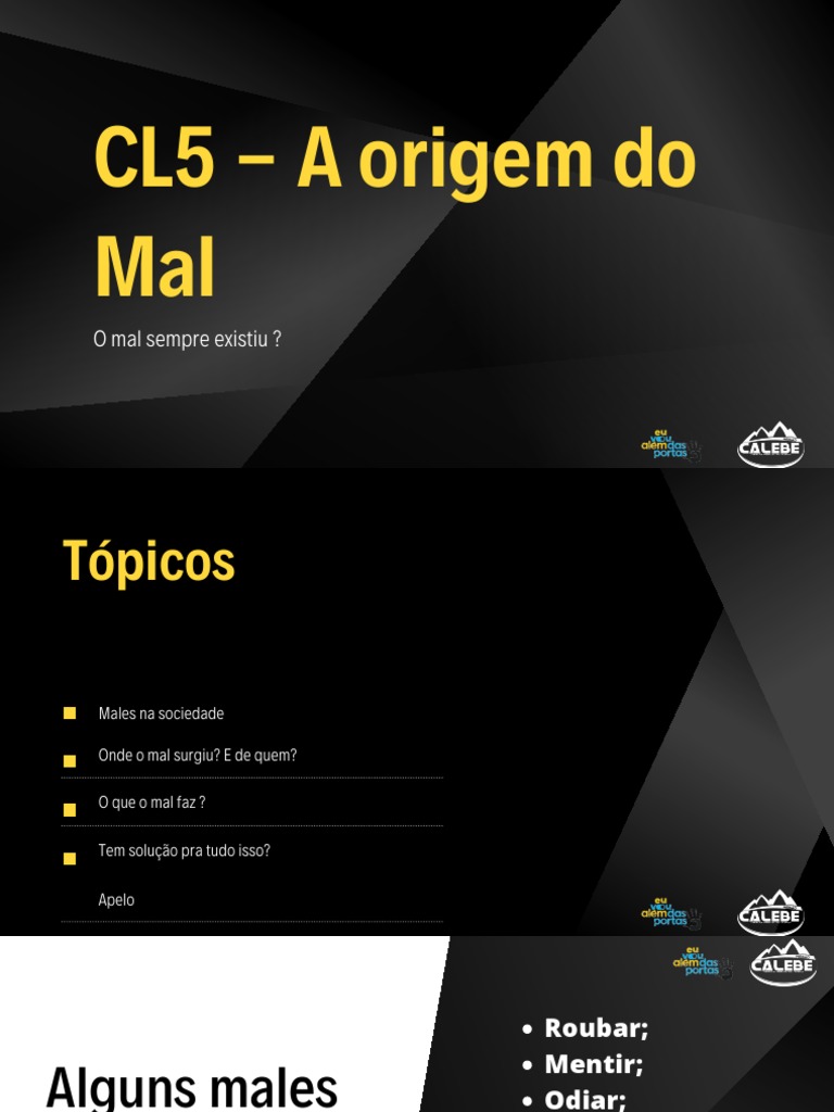 CL5 - A Origem Do Mal Ele Sempre Existiu | PDF