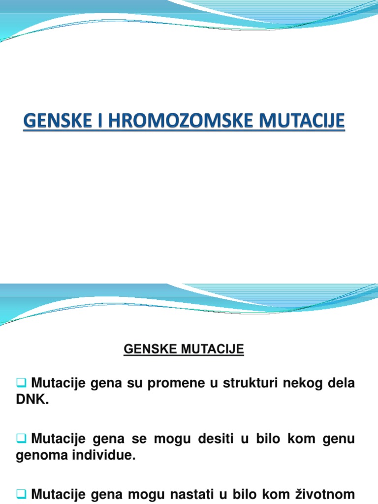 Geni - Mutacija | PDF