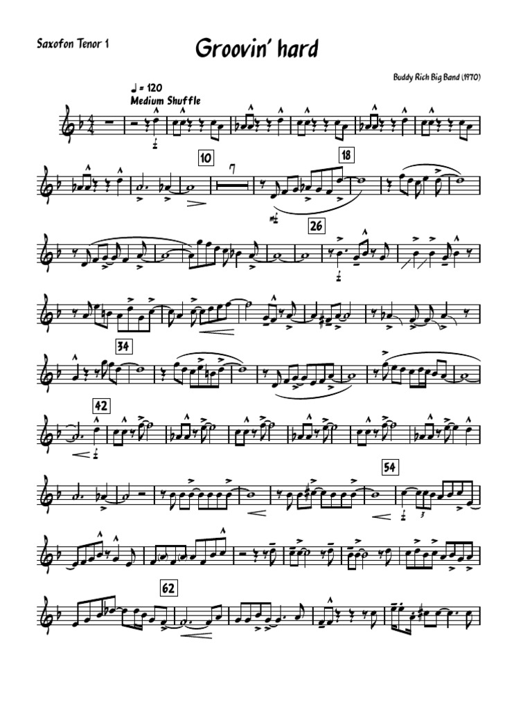 Groovin Hard-Saxofon Tenor 1 | PDF