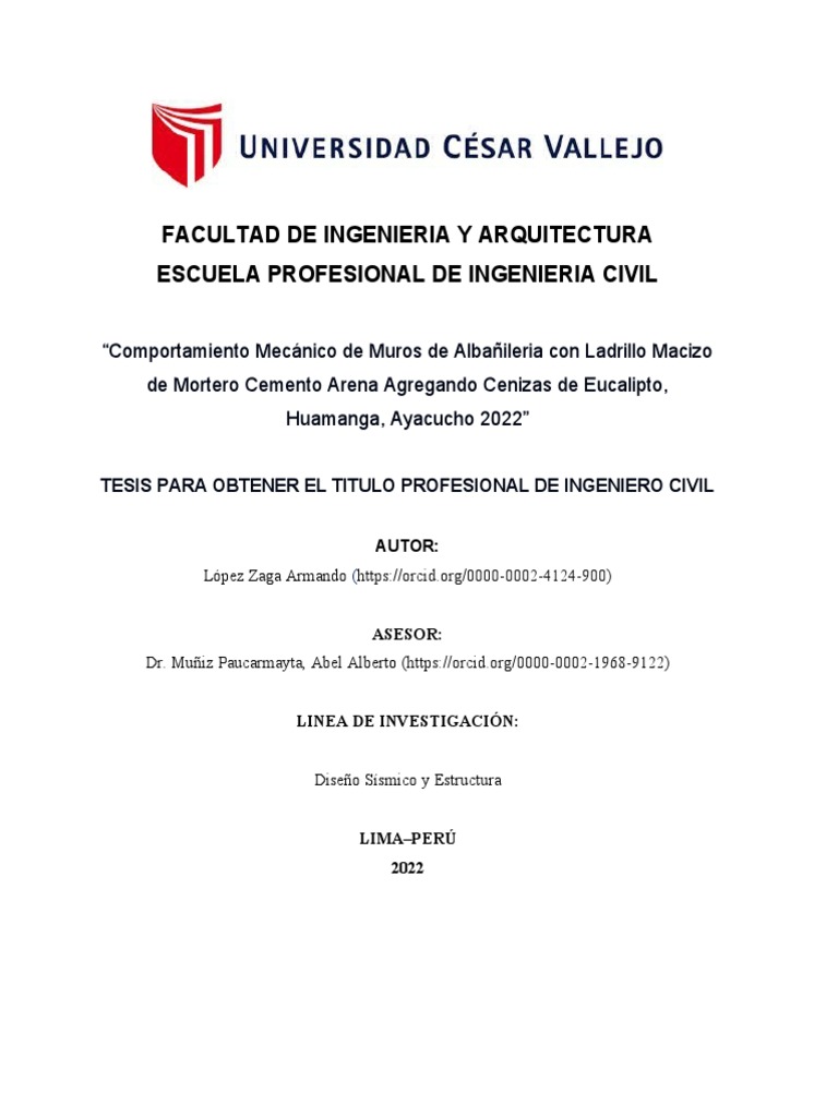 Facultad de Ingenieria y Arquitectura | PDF | Hormigón | Albañilería