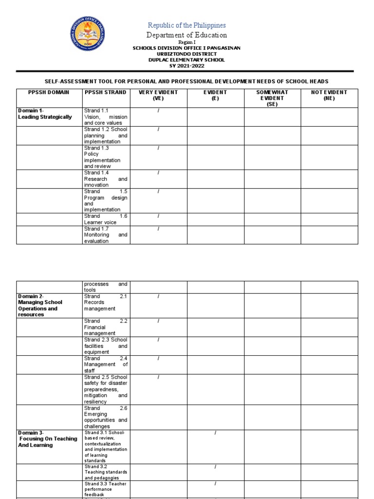 Assessment Tool PPSSH 1new | Download Free PDF | Emergency Management | Learning