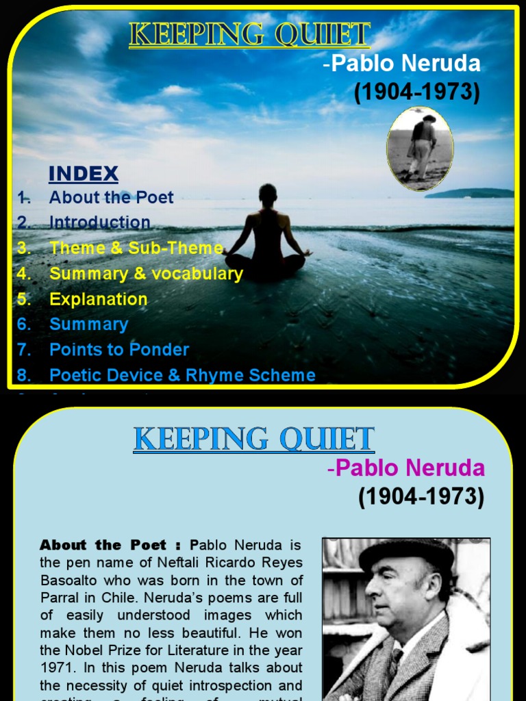Pablo Neruda: Index | PDF | Poetry