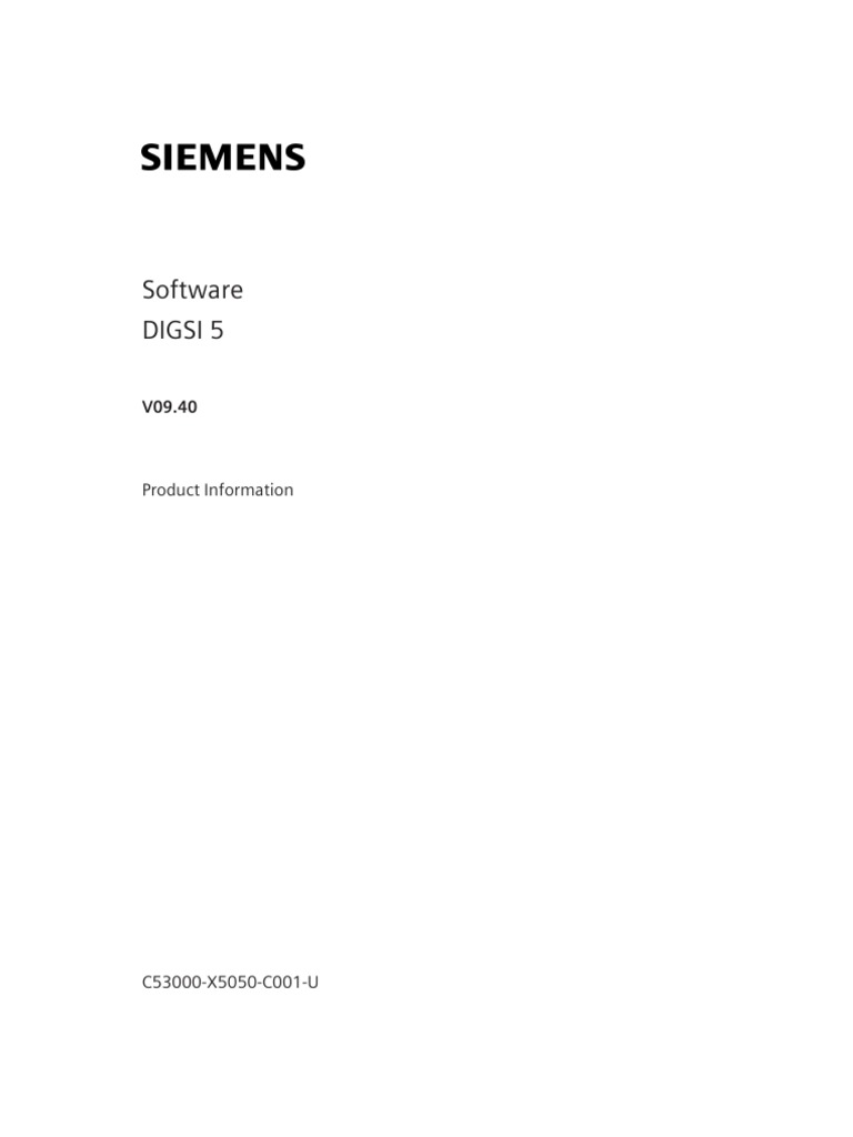 Product Information DIGSI 5 V09.40 | PDF | Installation (Computer ...