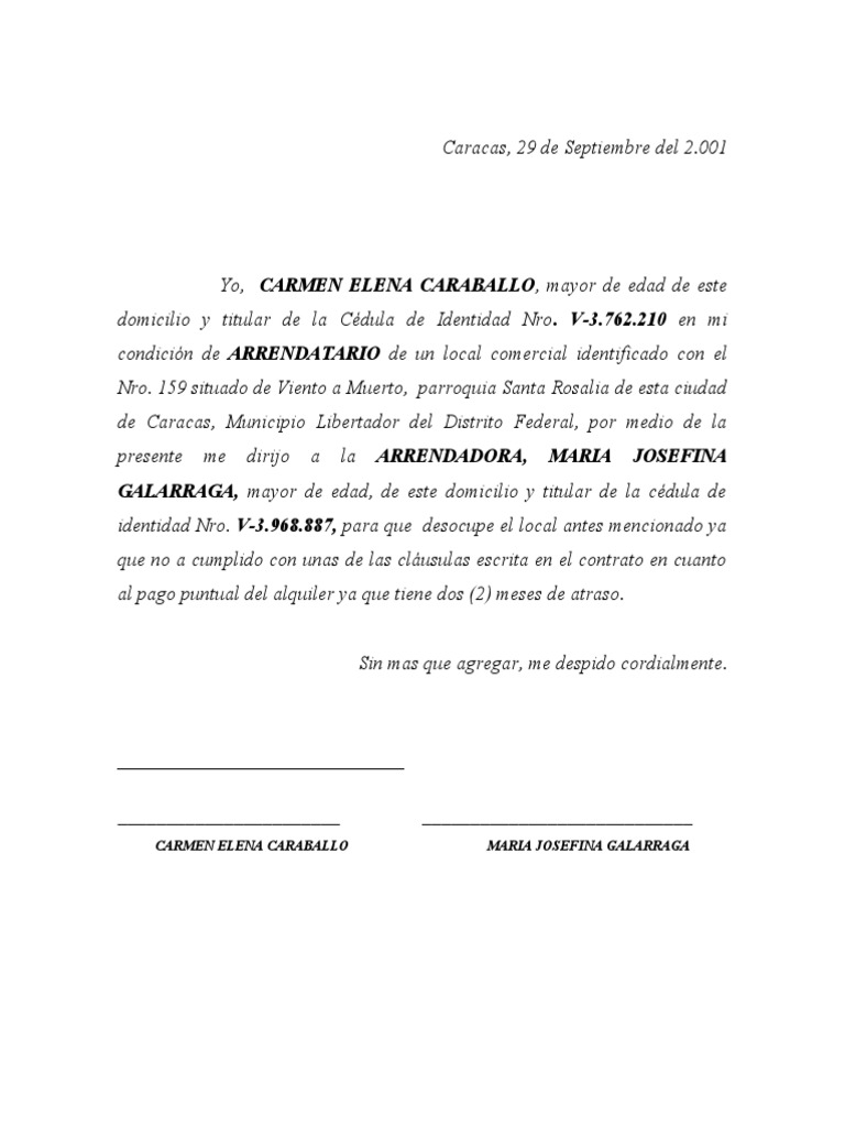 Carta Simple | PDF