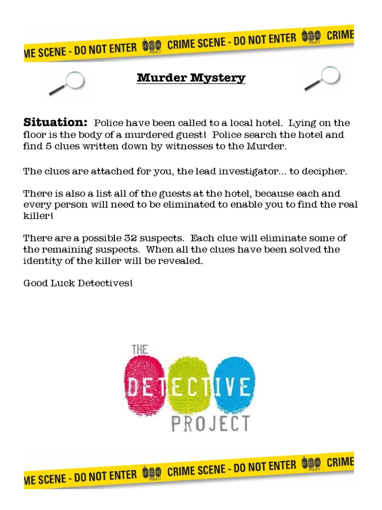 Murder Mystery Answers | PDF | Cipher | Cryptography