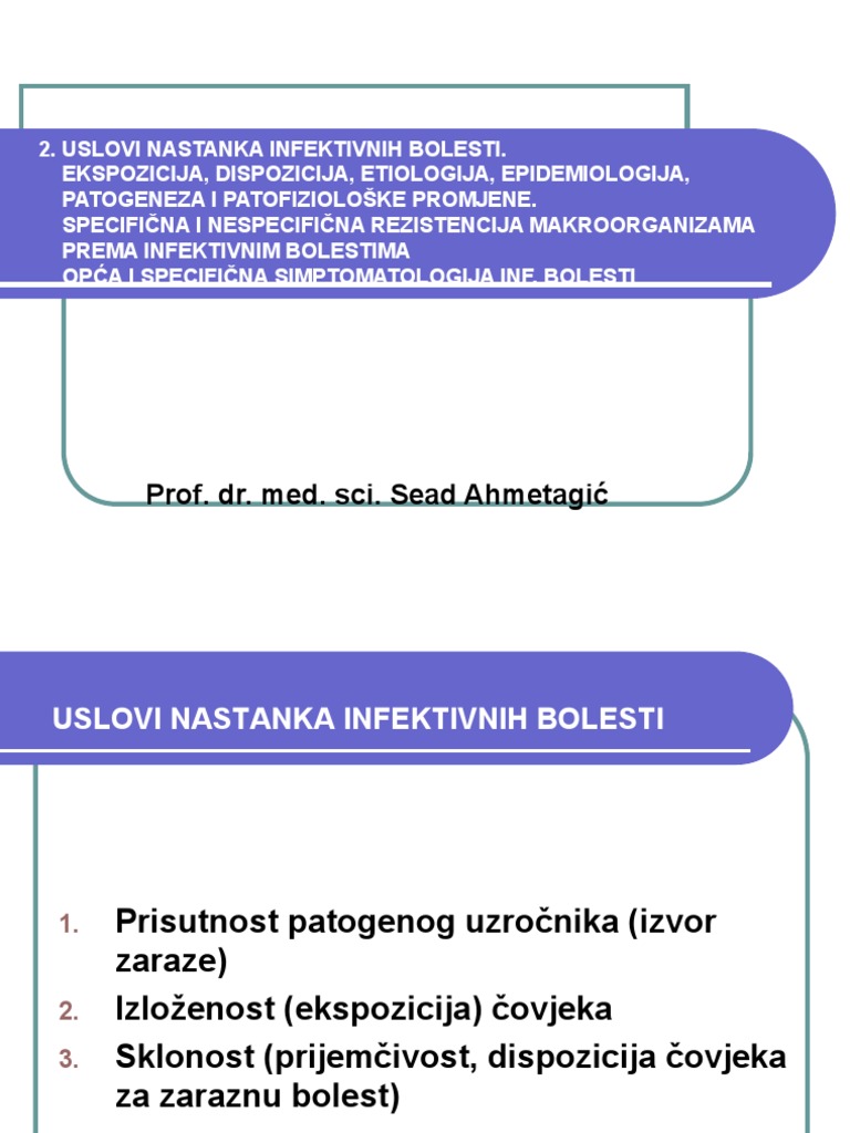 Uvjeti Nastanka Inf. Bolesti.... | PDF