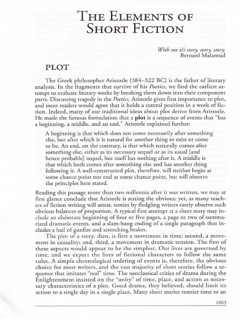 The Elements of Fiction | PDF | Narration | Plot (Narrative)