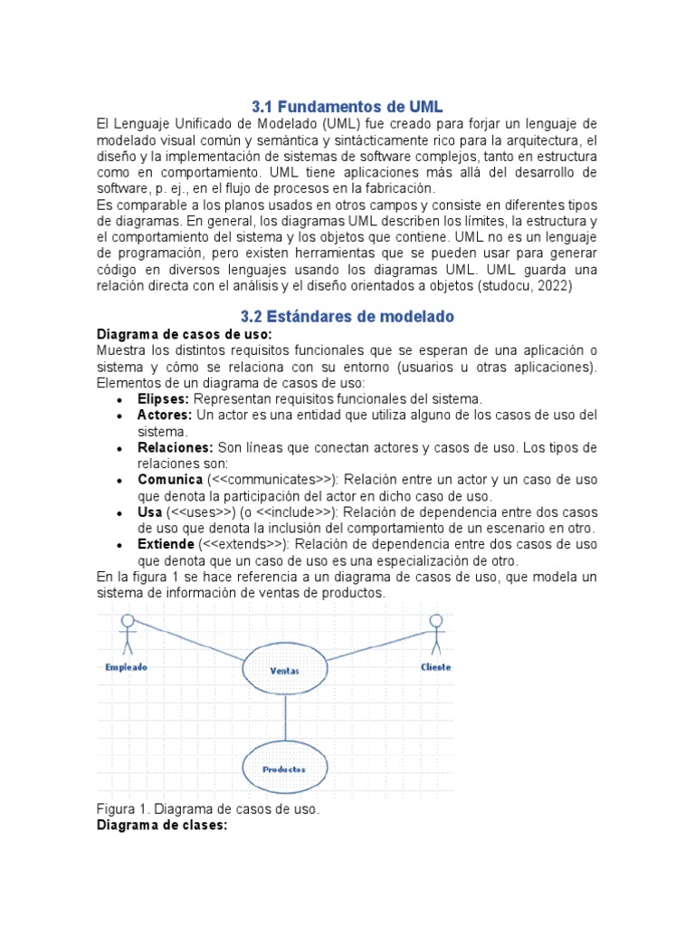 Uml | PDF | Lenguaje de modelado unificado | Objeto (informática)