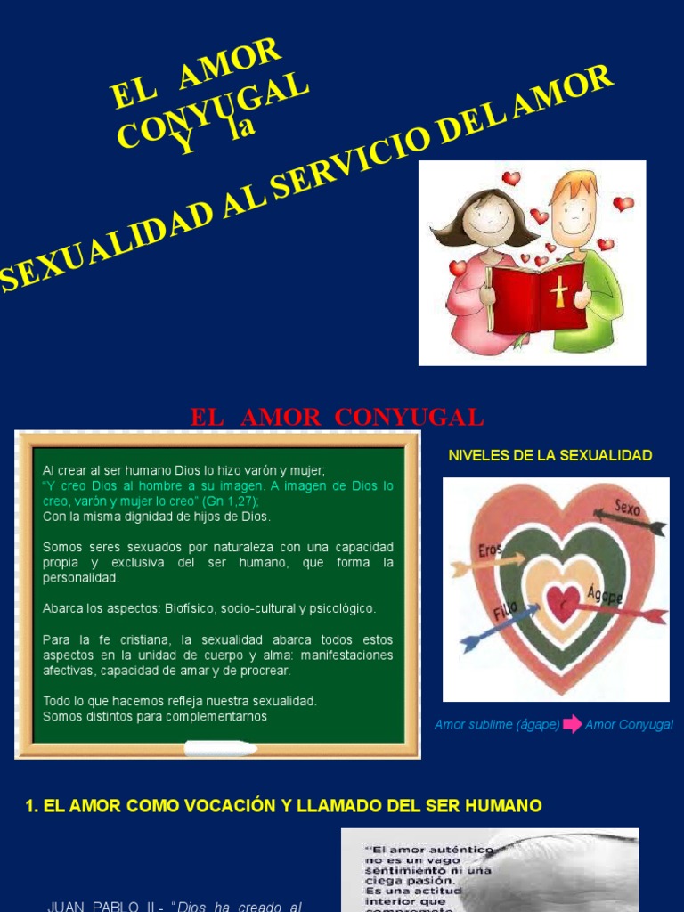 Presentación Amor Y Sexualidad Pdf Amor La Sexualidad Humana