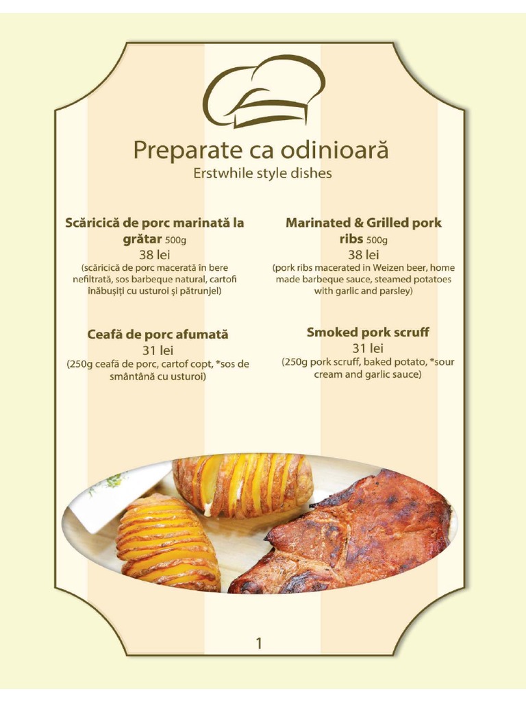 Cocosu Rosu Meniu Cocosu Rosu | PDF