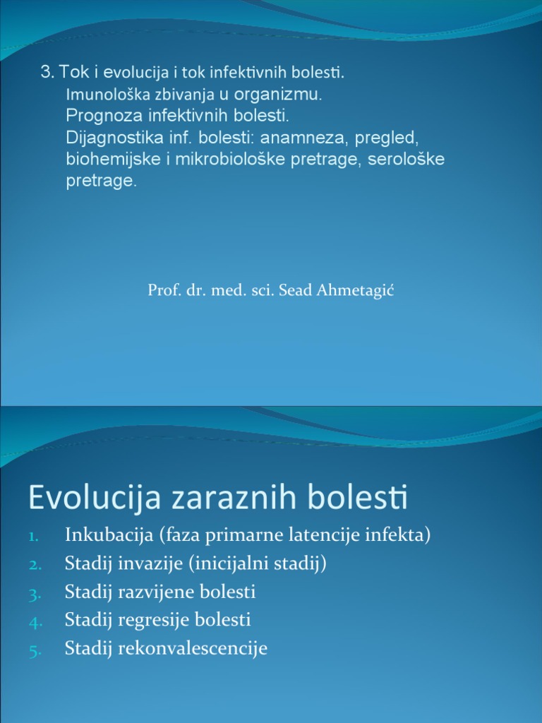 Tok I Evolucija Inf. Bolesti | PDF