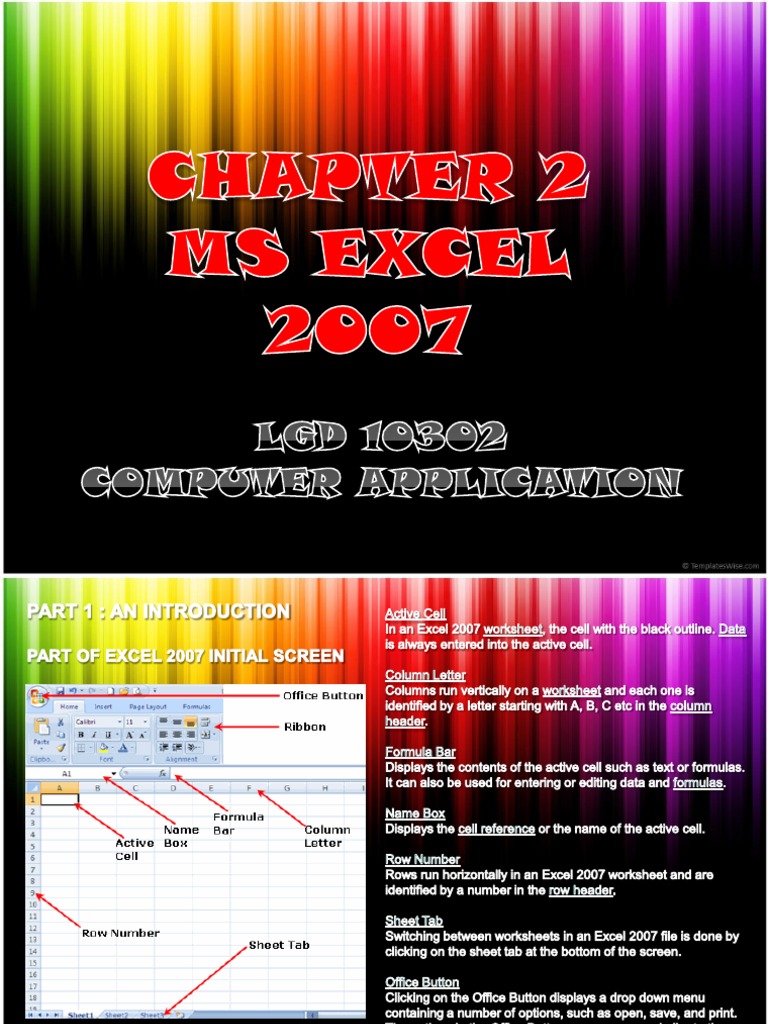 MS Excel 2007 | PDF | Exponentiation | Typefaces