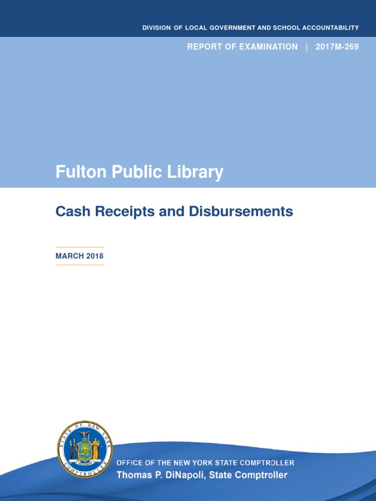 Cash Receipts and Disbursements | PDF
