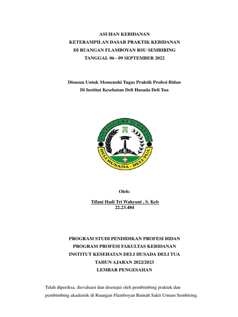 Laporan Kasus KDPK | PDF | Kesehatan Holistik