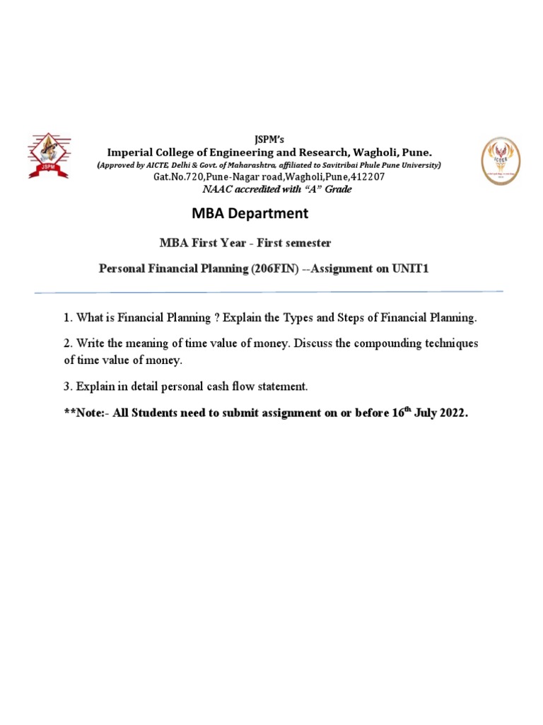 PFP Assingmnet Unit 1 | PDF