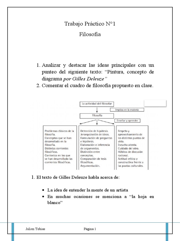 Trabajo Práctico N1 Fi Pdf Realidad Gilles Deleuze