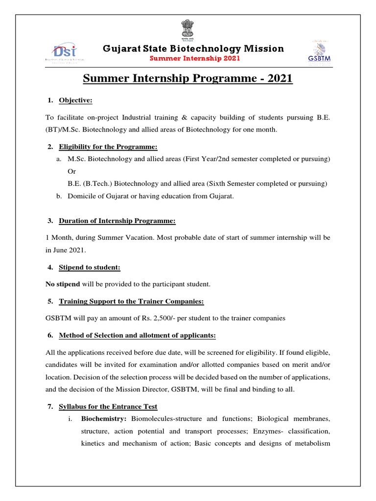 218 - 1 - Summer Internship Programme 2021 | PDF | Immune System | Molecular Biology