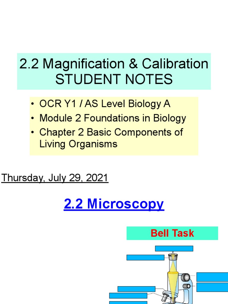 2 2 Microscopy Notes Pdf Angular Resolution Microscope